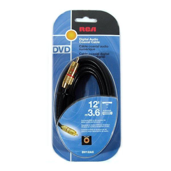 12 Ft. RCA Coaxial Digital Audio Cable (RCA M/M) - Cable Sales Canada