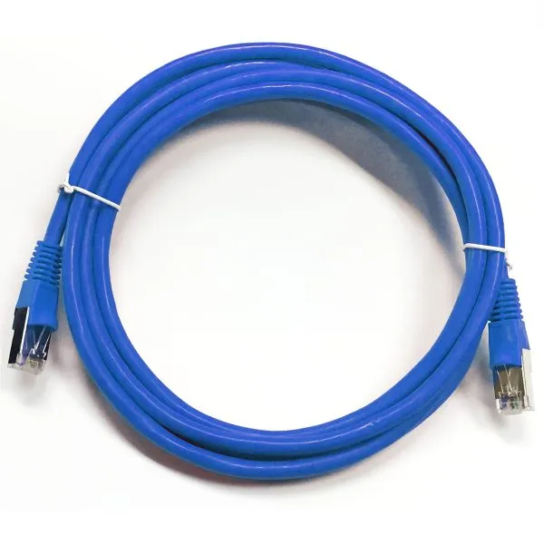 25 Ft. CAT6 (500MHz) STP Shielded Network Cable - Blue - Cable Sales Canada