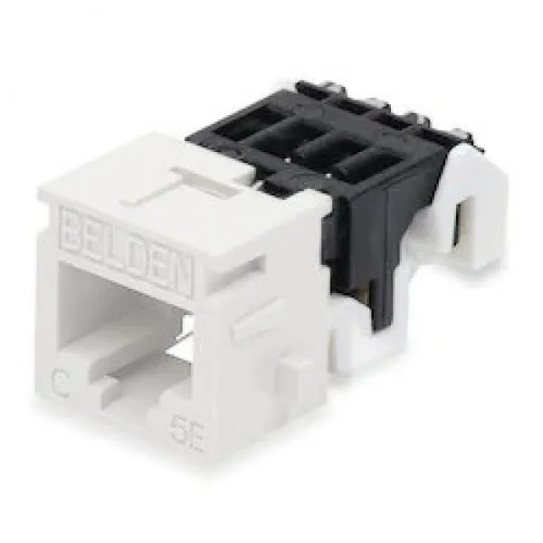 CAT5e MDVO RJ45 Jack - T568A/B - Belden - White - Cable Sales Canada