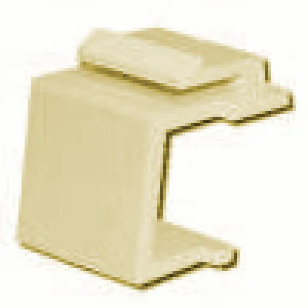 Blank Insert For Keystone Wallplates - 10 Pack - Ivory - Cable Sales Canada